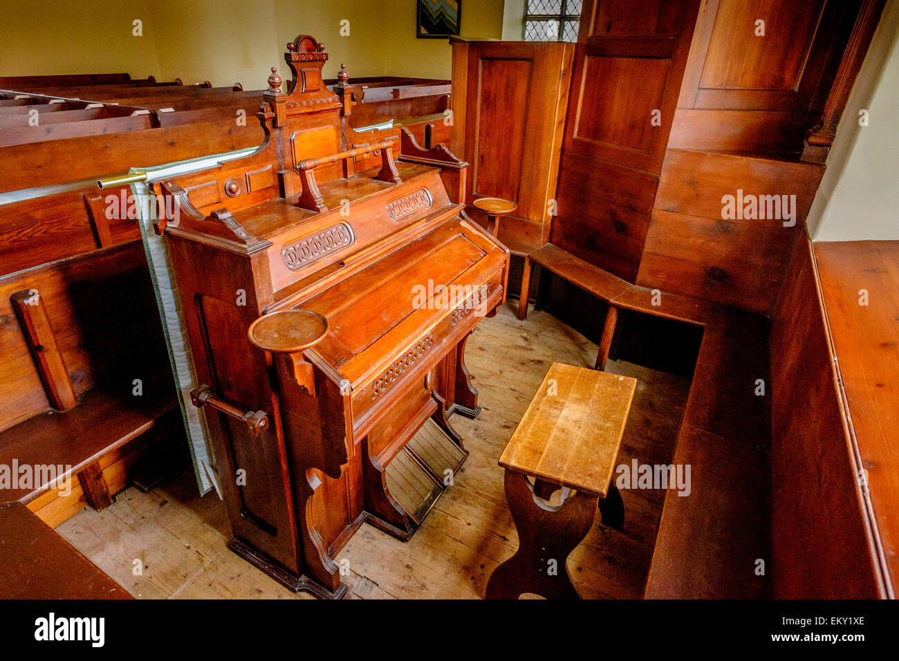 The Harmonium in Croick Church, Strathcarron, Sutherland, Scotland ...