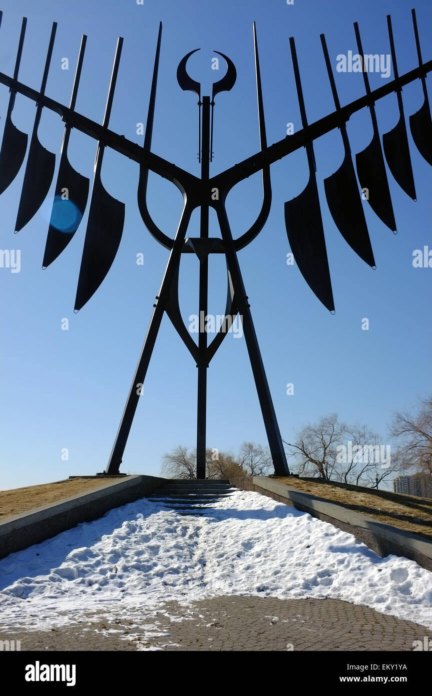 The Spirit Catcher sculpture created by Ron Baird that was created for ...