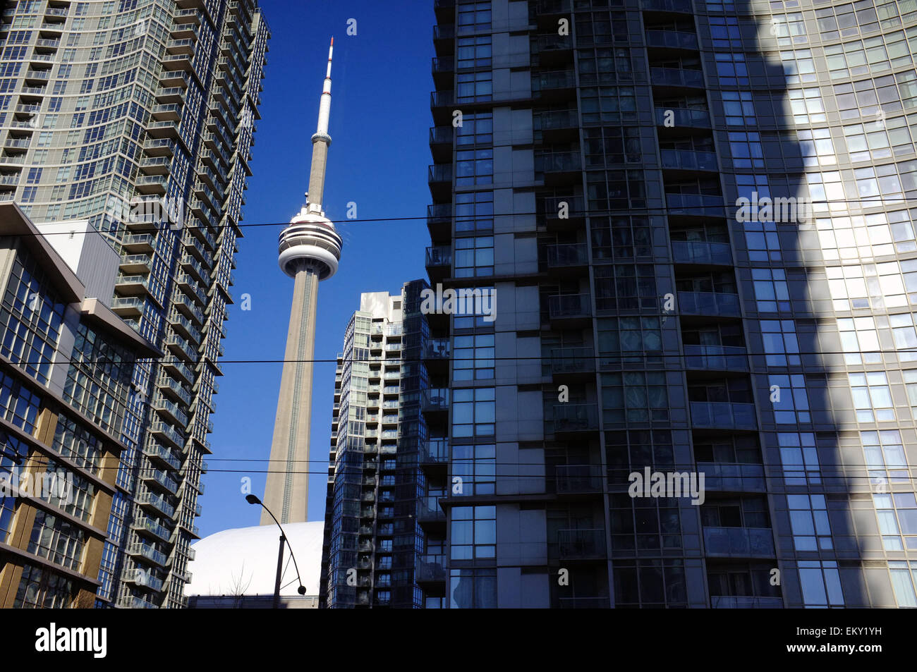 Cn tower view from below hi-res stock photography and images - Alamy