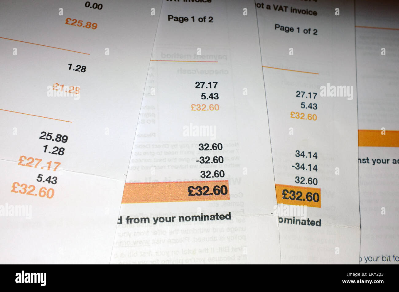 British mobile invoice hi-res stock photography and images - Alamy