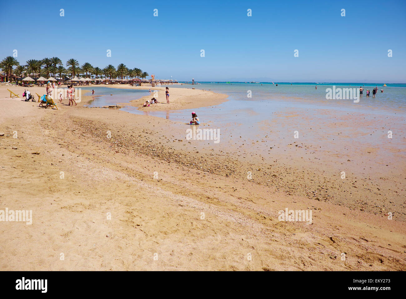 The Beach Along The Red Sea Straits Of Tiran Sharm El Sheikh Egypt ...