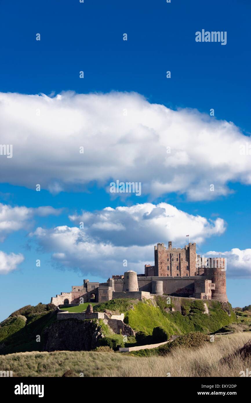 Castle In Bamborough, Northumberland, England Stock Photo - Alamy