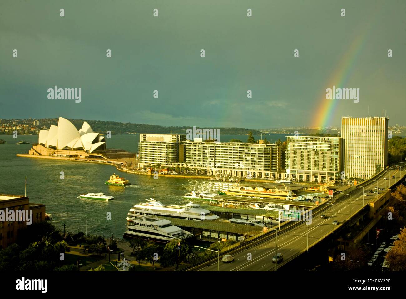 Rainbow, Sydney Opera House, Sydney, Australia Stock Photo - Alamy