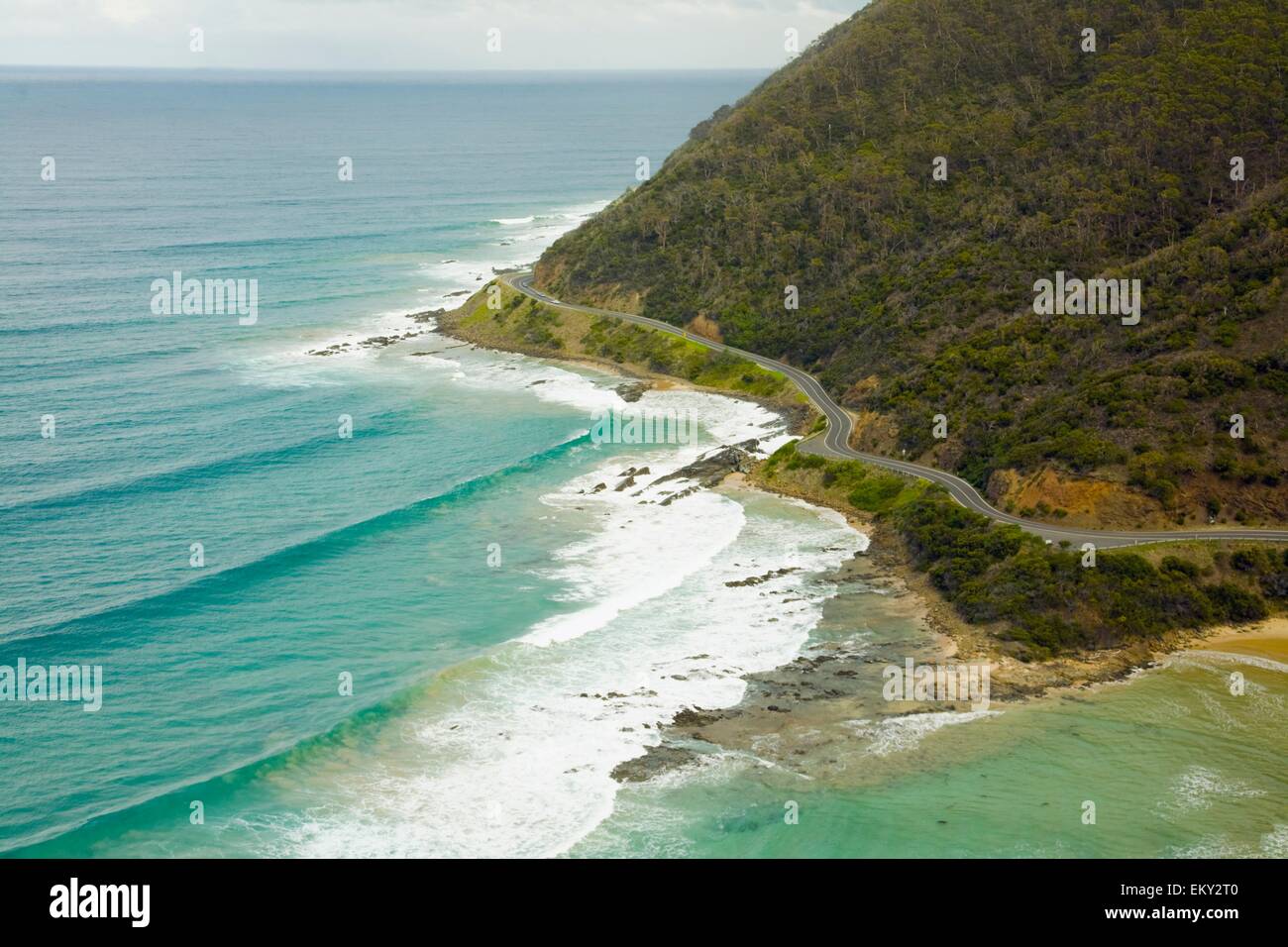Road Along The Shoreline Of The Ocean Stock Photo - Alamy