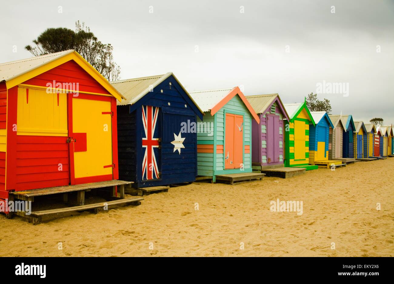 Beach Huts, Victoria, Australia Stock Photo - Alamy