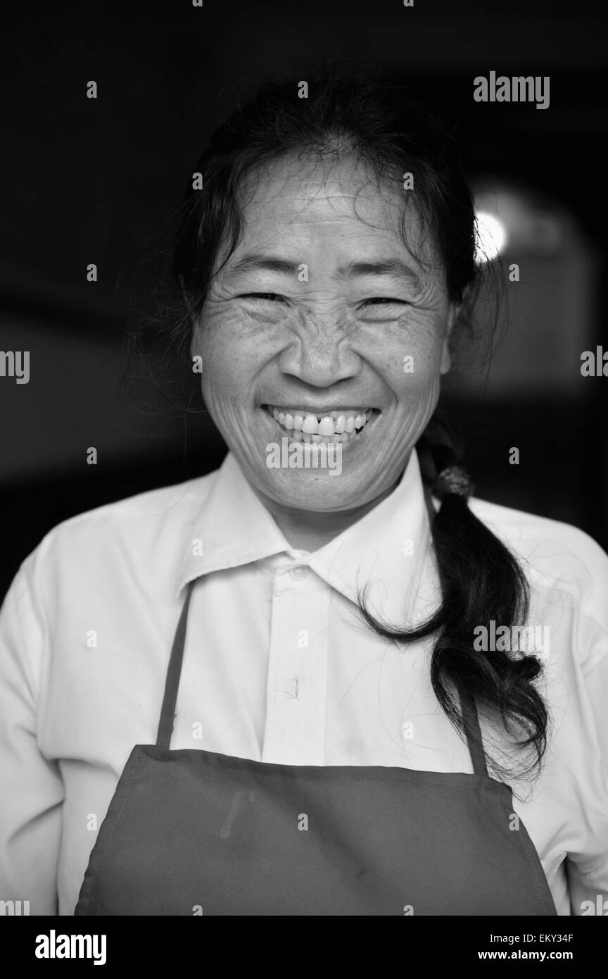 China uniform woman Black and White Stock Photos & Images - Alamy