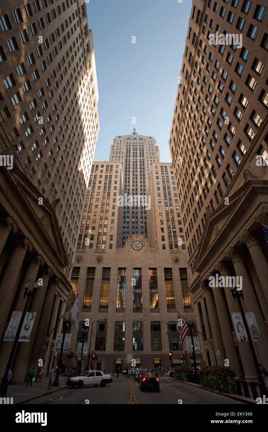 Art Deco Board Of Trade Building; Chicago, Illinois, Usa Stock Photo ...