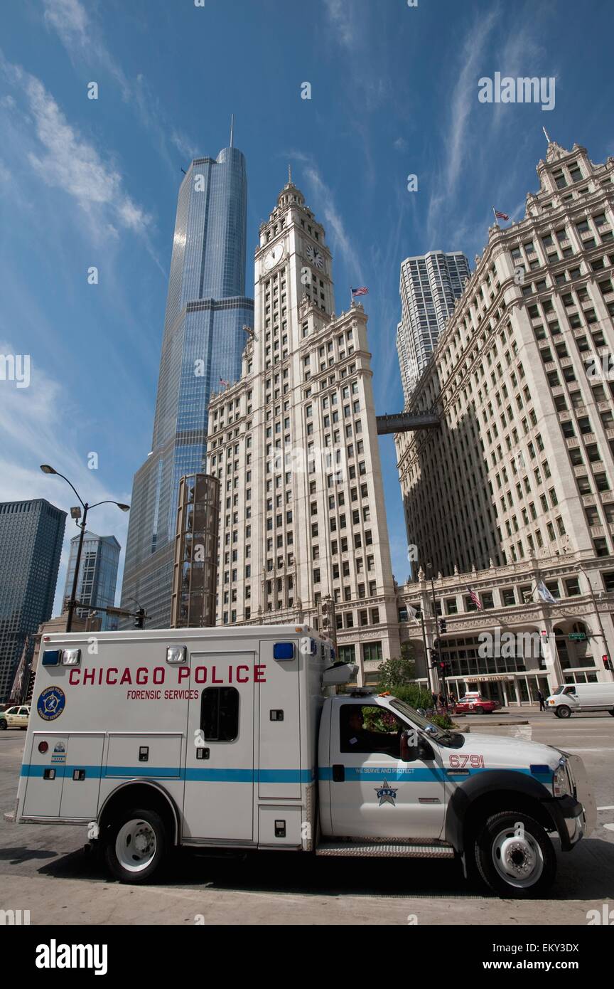 Police Truck, Chicago, Illinois, Usa Stock Photo - Alamy