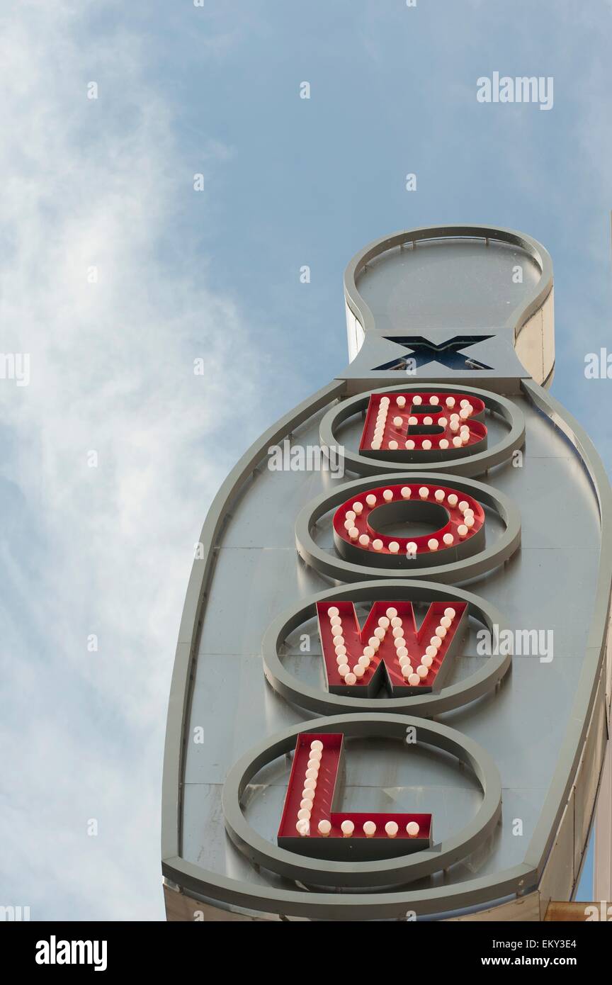 Bowl' Sign, Chicago, Illinois, Usa Stock Photo - Alamy