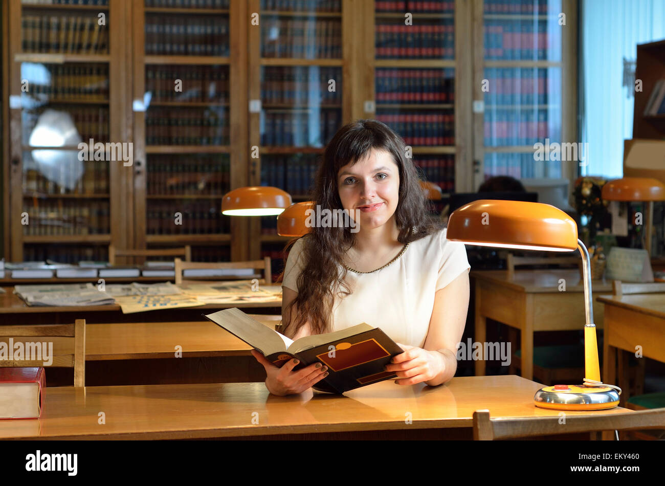 In the library Stock Photo - Alamy