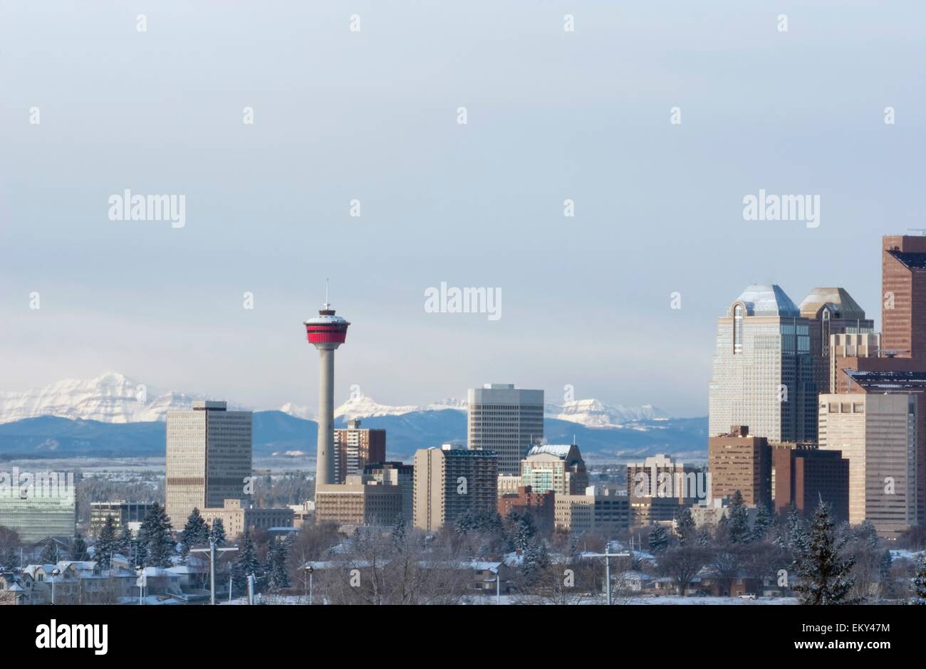 Downtown calgary mountain hi-res stock photography and images - Alamy