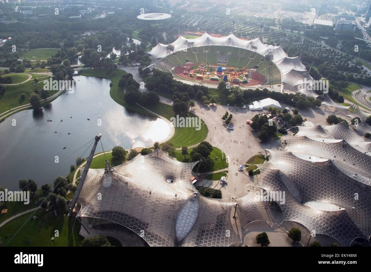 Aerial Of Olympic Village; Munich, Germany Stock Photo - Alamy