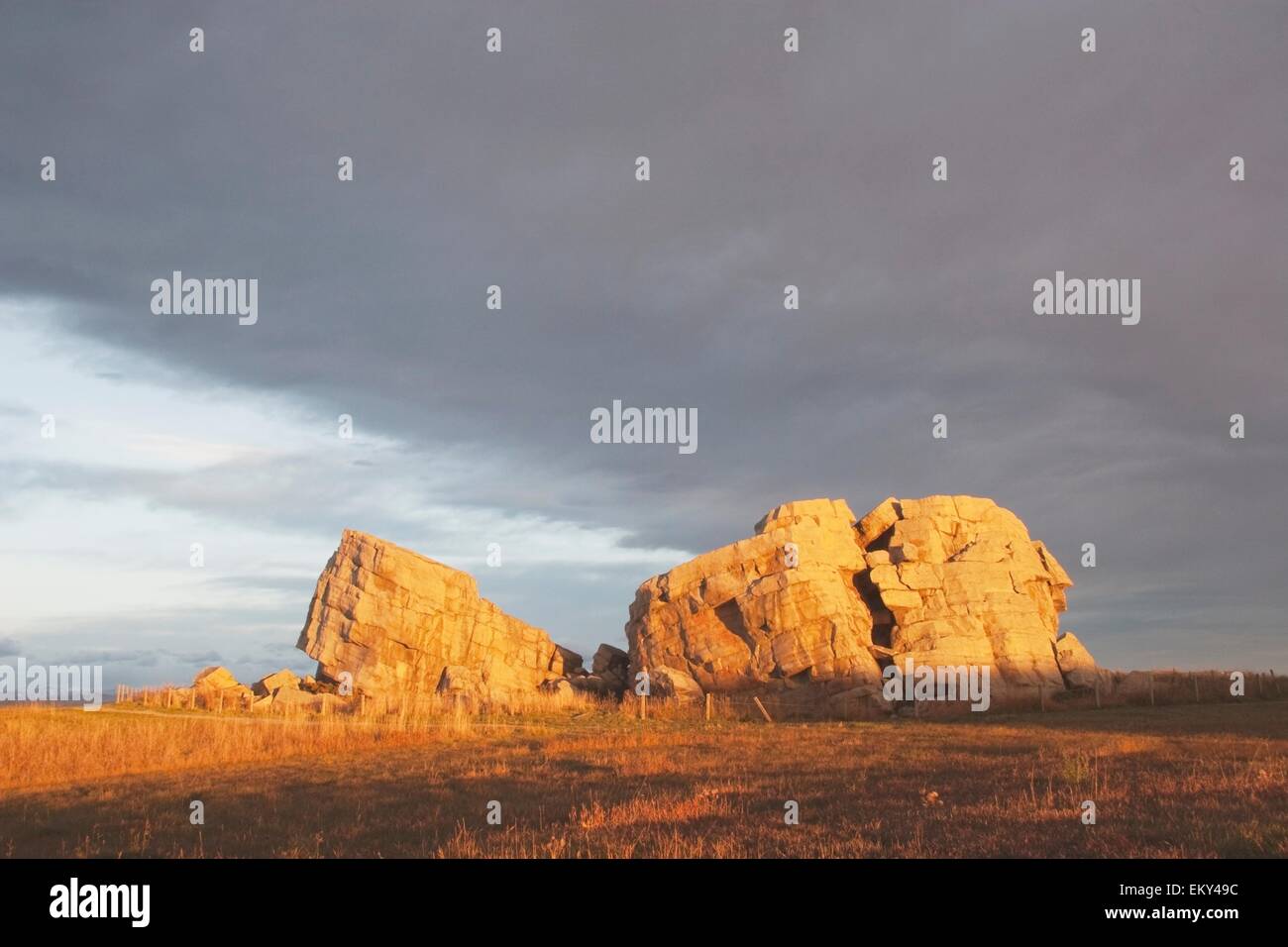The Big Rock; Alberta, Canada Stock Photo - Alamy