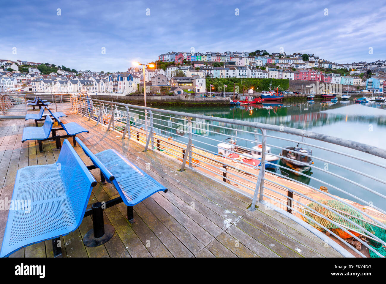 Brixham harbour, South Devon, England, United Kingdom, Europe Stock ...