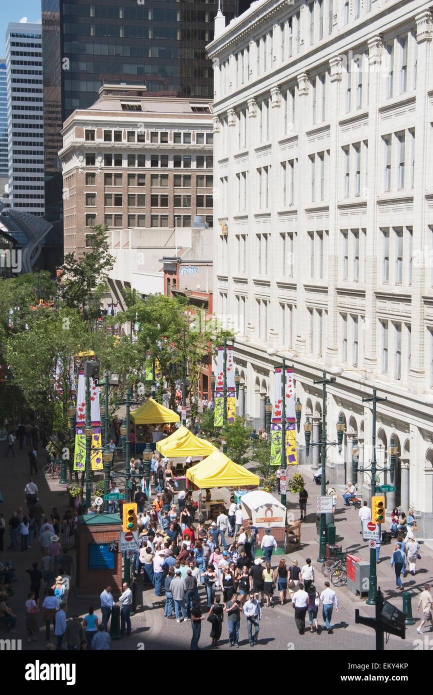 Stephen Avenue Mall, Downtown Calgary, Alberta, Canada Stock Photo - Alamy