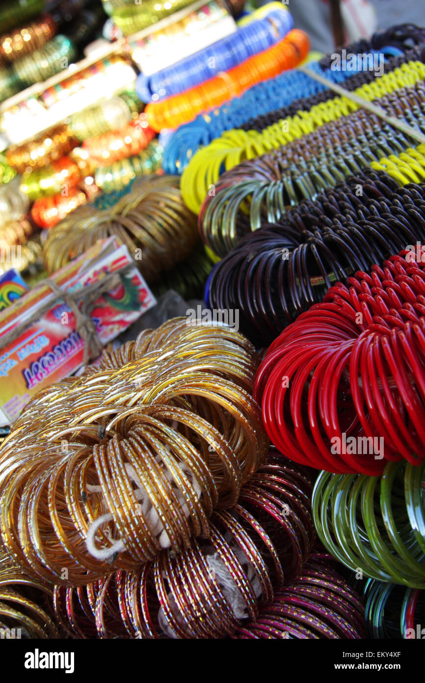 Indian bangles sold in a market in Jodhpur Stock Photo - Alamy