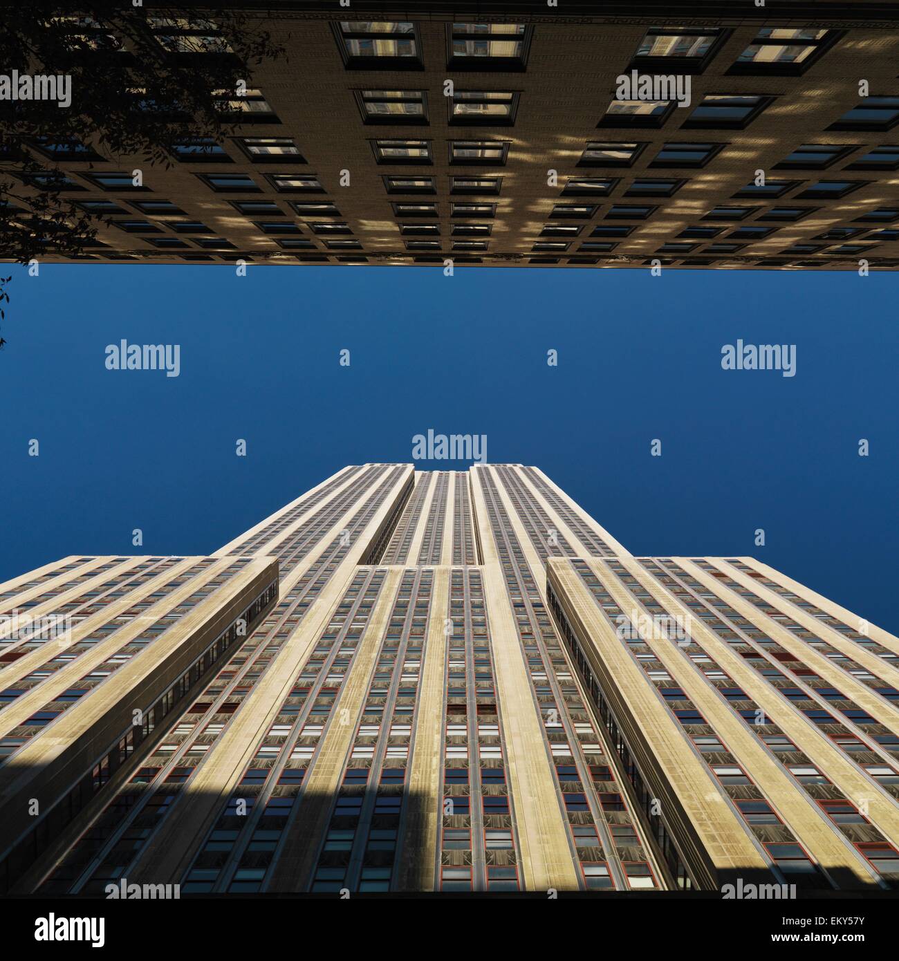 Low Angle View Of The Empire State Building, Manhattan, New York, Usa ...