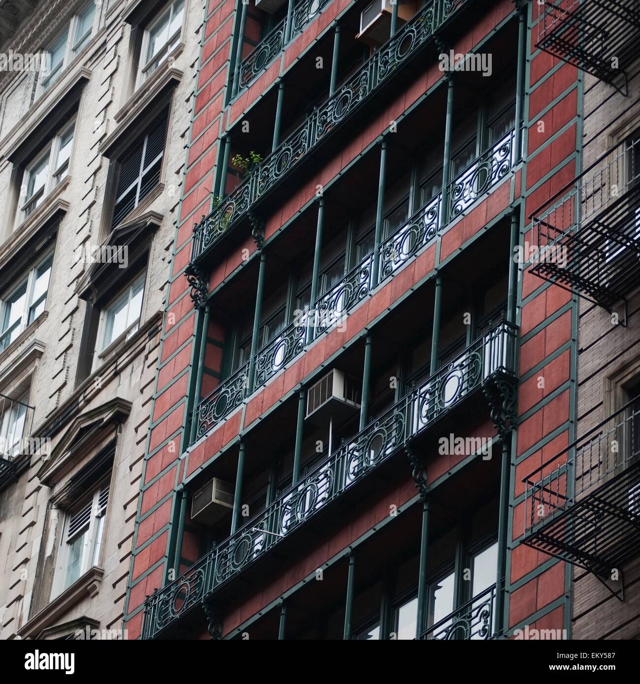 Building Exterior In Soho Area Of Manhattan, New York, Usa Stock Photo ...