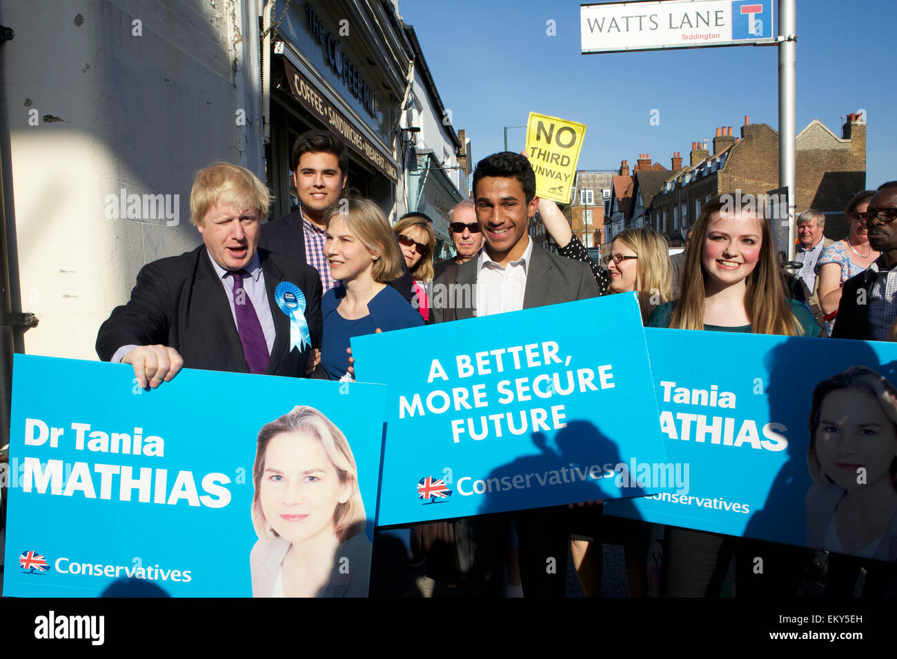 Teddington, Middlesex, United Kingdom. 14 April 2015. Boris Johnson ...
