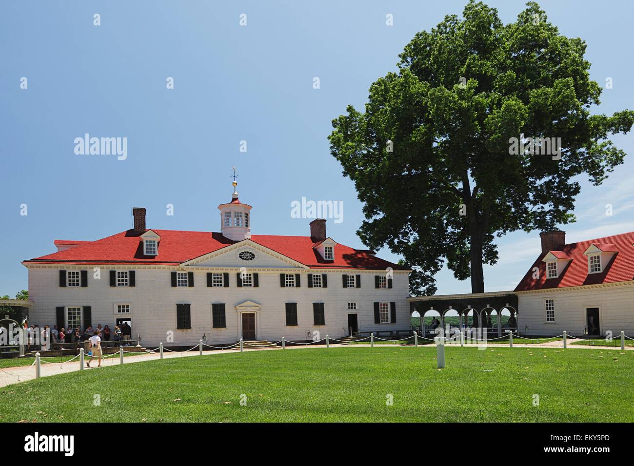 Plantation Home Of George Washington, Mount Vernon, Virginia, Usa Stock ...