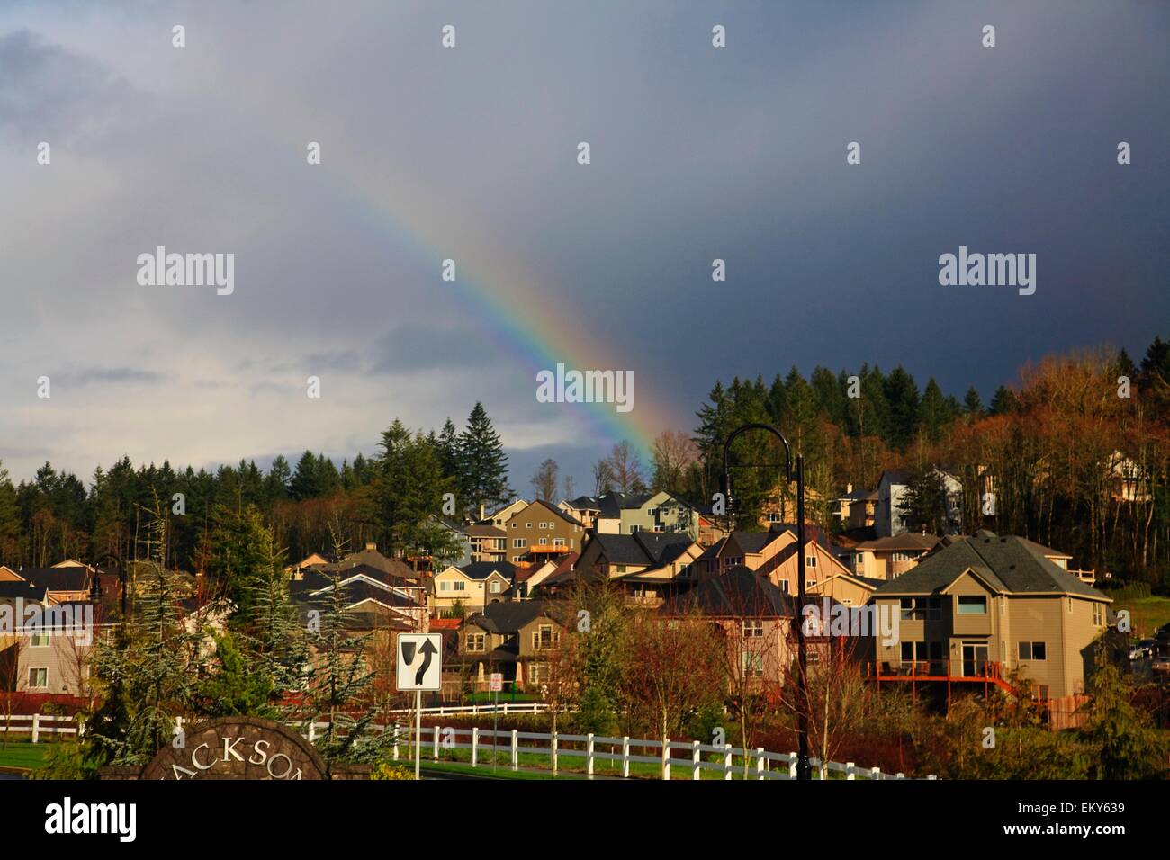 House rainbow two people hi-res stock photography and images - Alamy