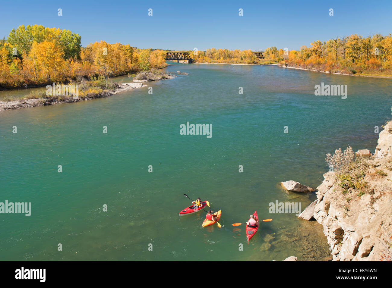 Kayaking autumn colours hi-res stock photography and images - Alamy
