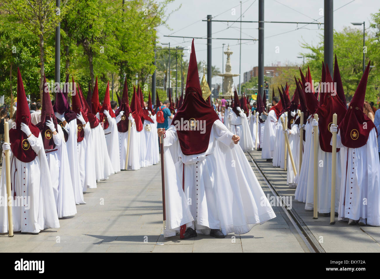 Procession during Semana Santa; Seville, Spain Stock Photo - Alamy