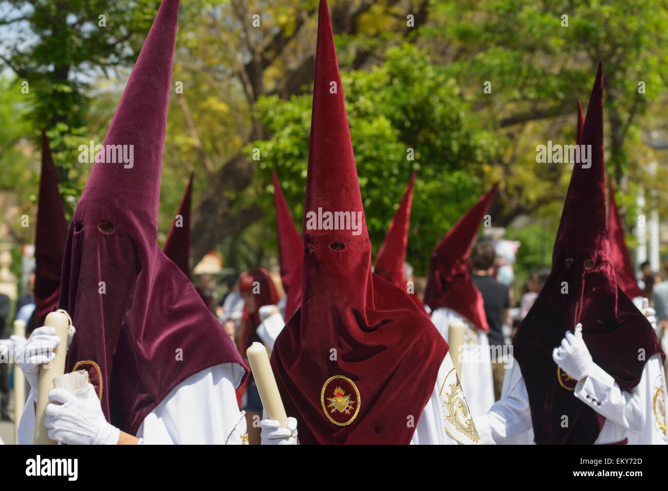 Procession during Semana Santa; Seville, Spain Stock Photo - Alamy