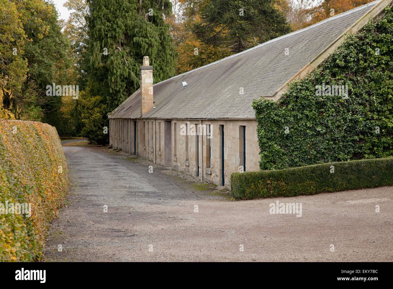Kelso, Scottish Borders, Scotland; The Exterior Of A Stone Building ...