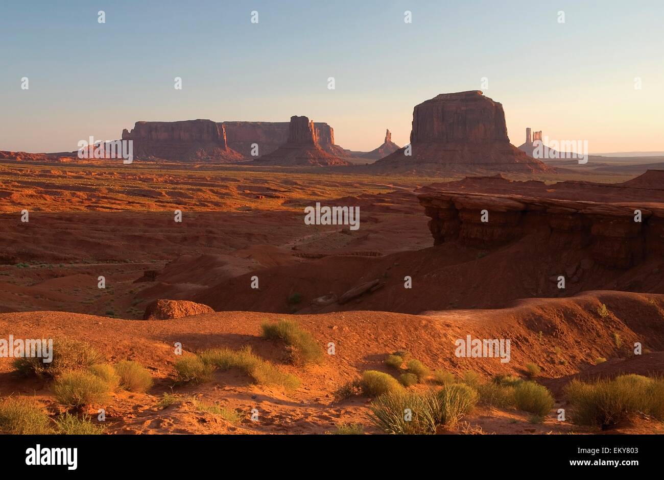 Utah/Arizona Border, United States Of America; Monument Valley Stock ...