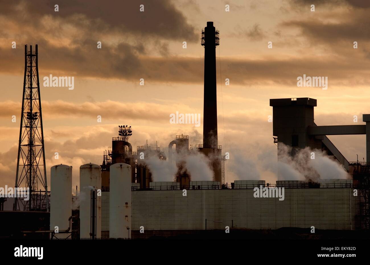 Teesside, England; A Refinery Stock Photo - Alamy