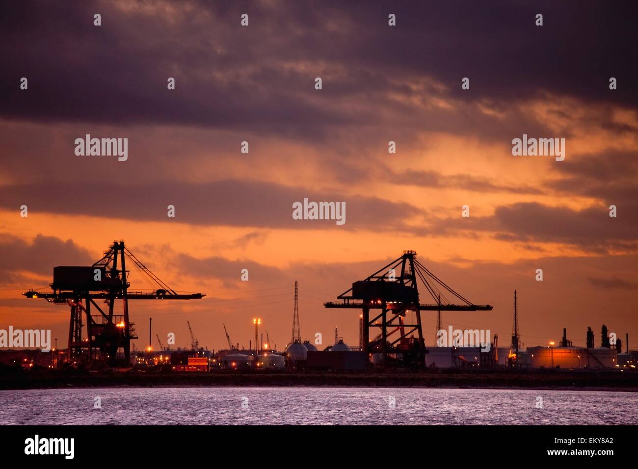 Teesside, England; A Refinery Stock Photo - Alamy