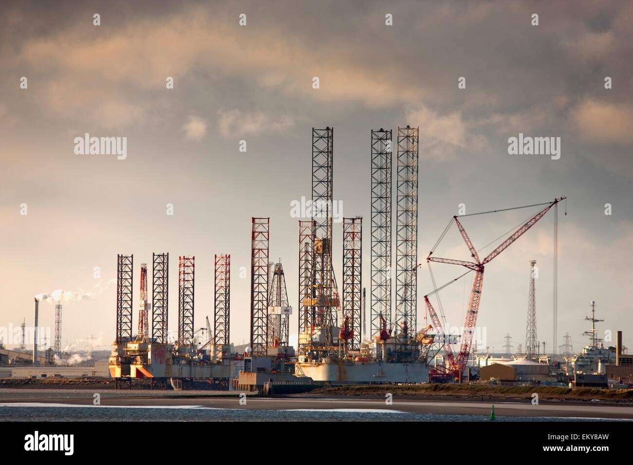 Teesside, England; Construction Site Stock Photo - Alamy