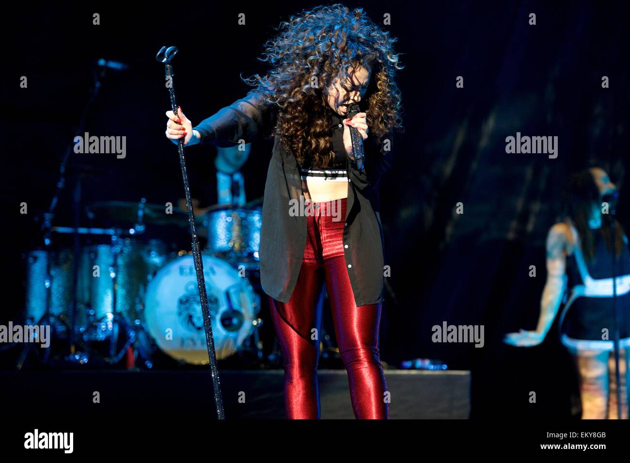 UK singer Ella Eyre performs live at Glasgow SSE Hydro on Tuesday 14th ...