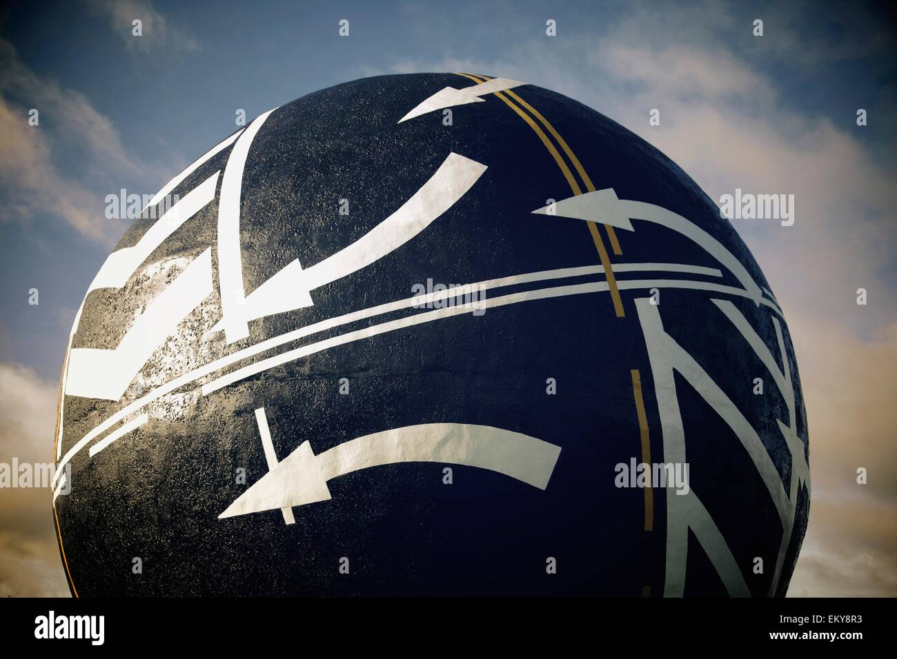 Naas, Kildare, Ireland; Perpetual Motion Sphere Stock Photo - Alamy