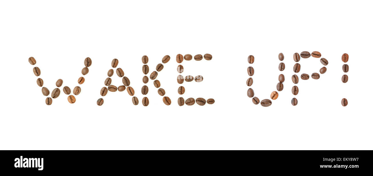 Word wake up hi-res stock photography and images - Alamy