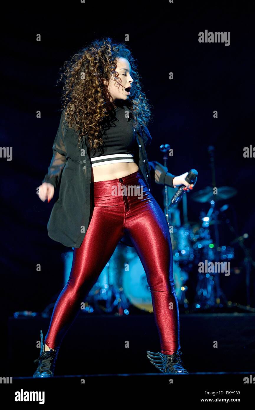 UK singer Ella Eyre performs live at Glasgow SSE Hydro on Tuesday 14th ...