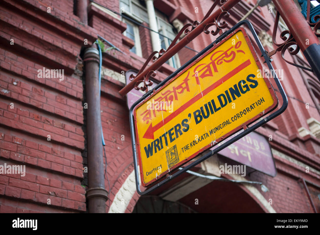 Sign for the Writers' Building in Calcutta (Kolkata Stock Photo - Alamy