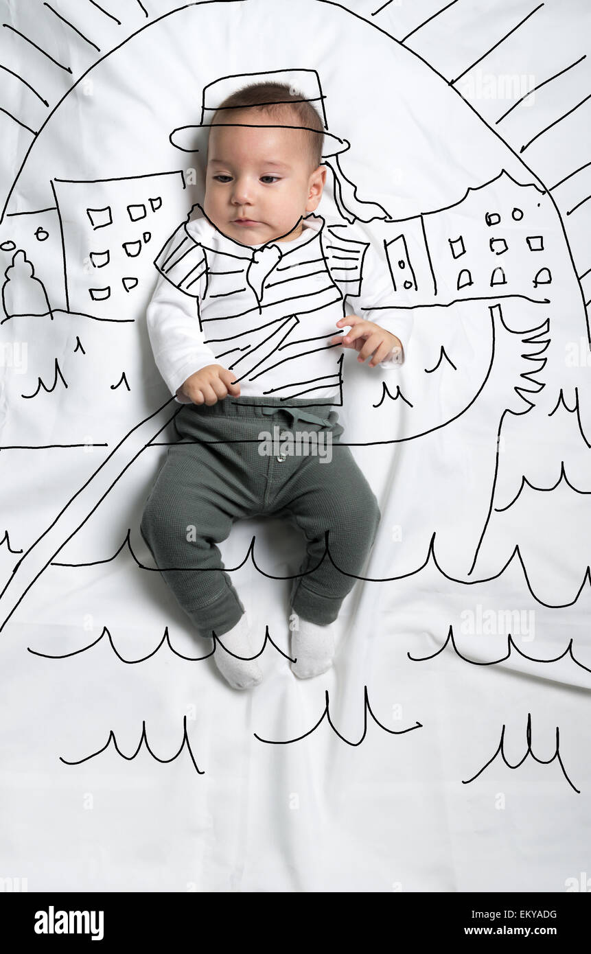 Happy gondolier hi-res stock photography and images - Alamy