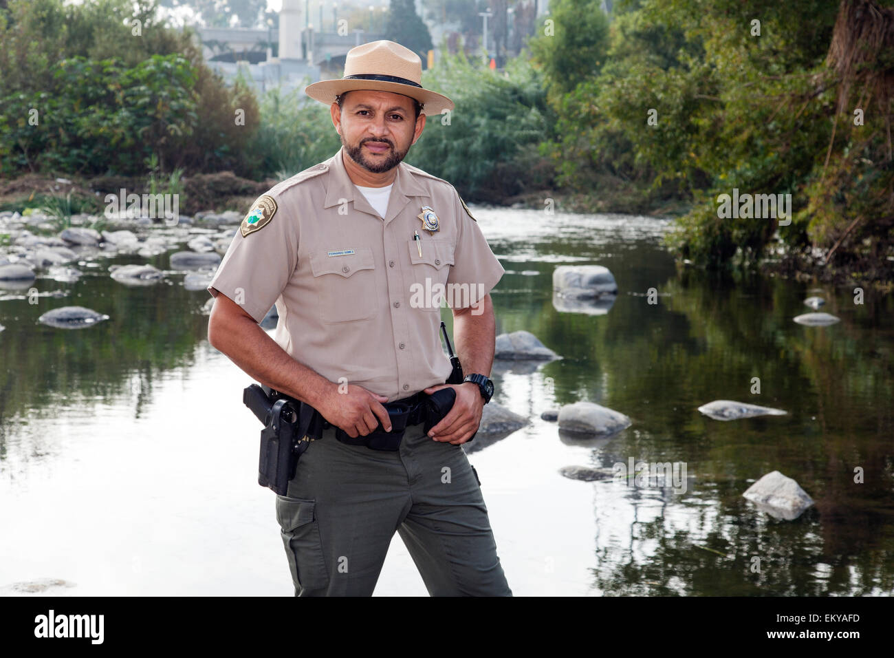 Fernando Gomez, Chief Ranger for MRCA. Raphael Sbarge films FoLAR ...