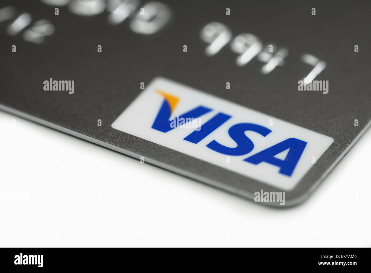 Close up of a Credit and Bank Card Stock Photo - Alamy