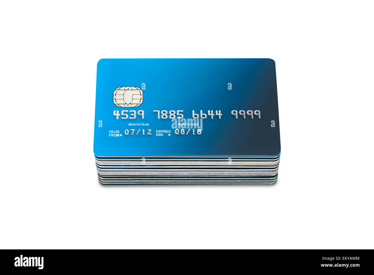 Pile of Credit cards and bank cards on white background Stock Photo - Alamy