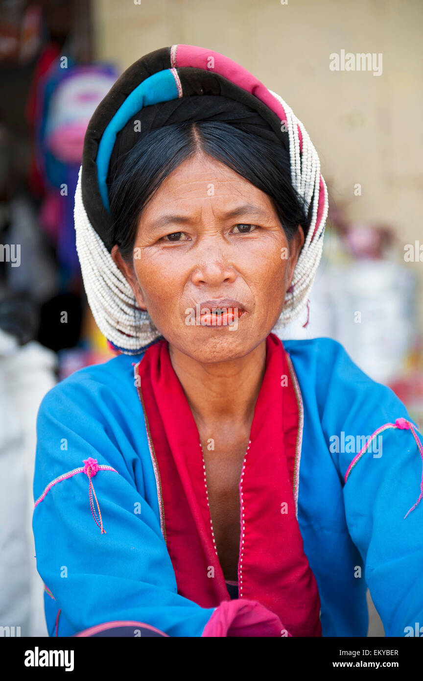 Burma, Shan State, Palong Lady; Lashio Stock Photo - Alamy