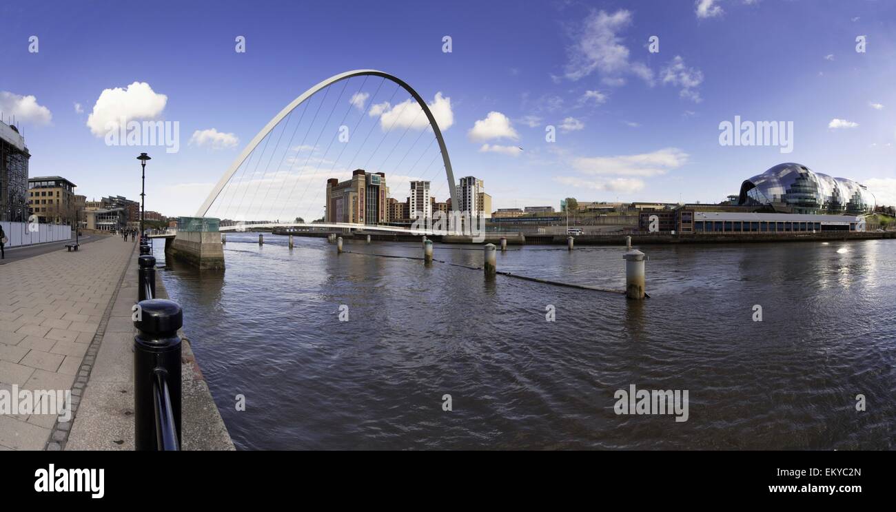 A View Of The City Along The Waterfront; Newcastle, Northumberland ...