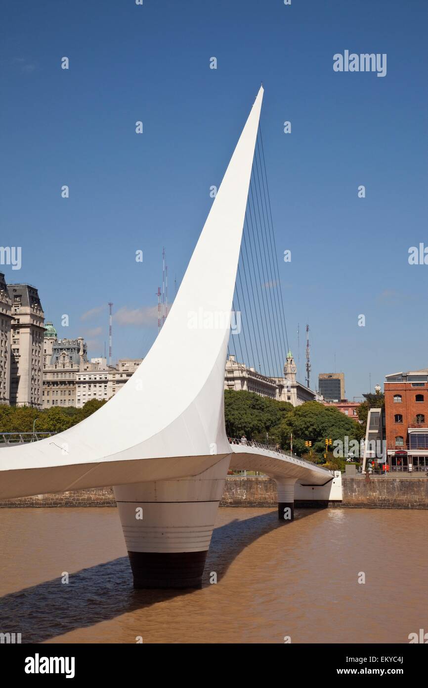 Buenos Aires, Argentina; Women's Bridge (Puente De La Mujer) In Puerto ...