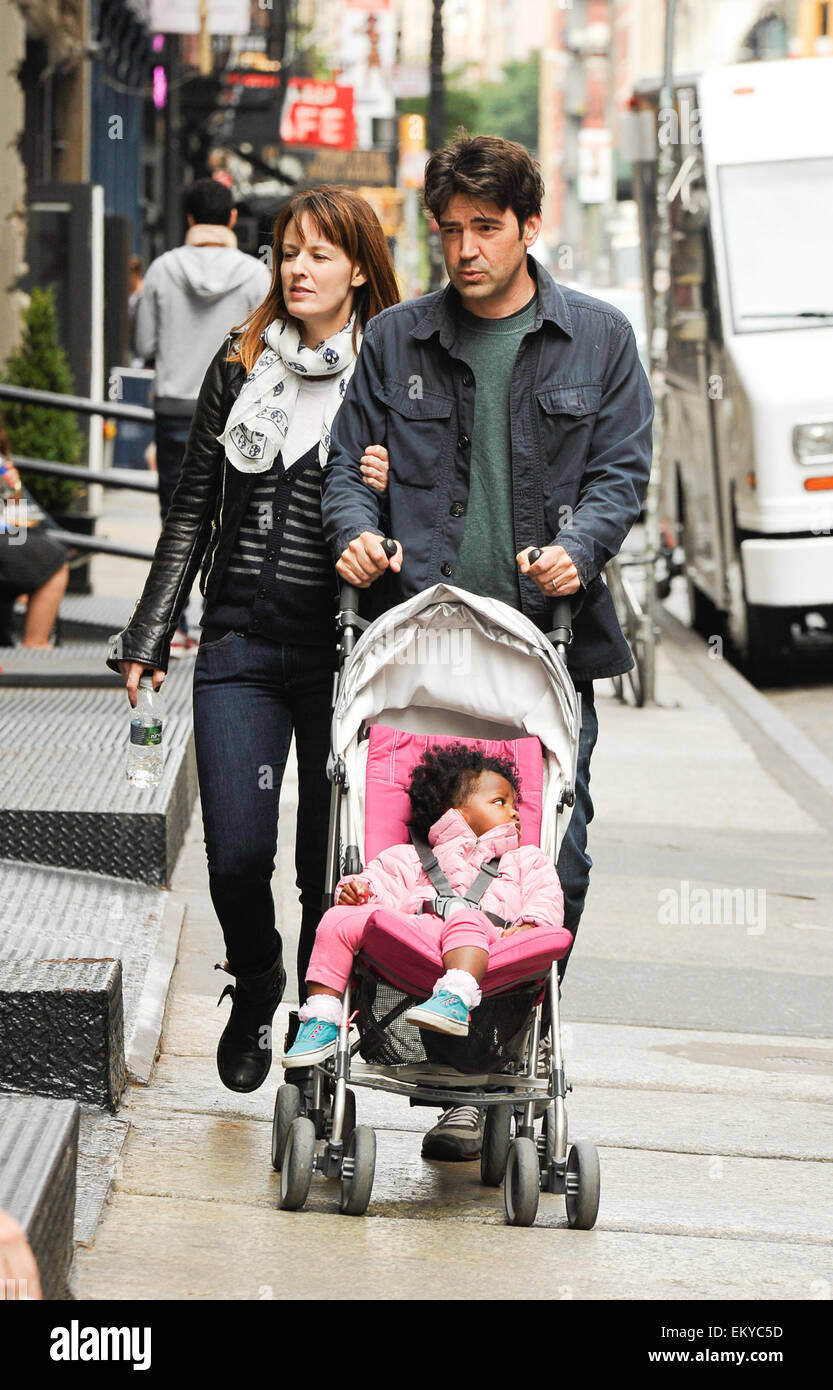 'Office Space' actor Ron Livingston spotted out in Soho with his wife ...