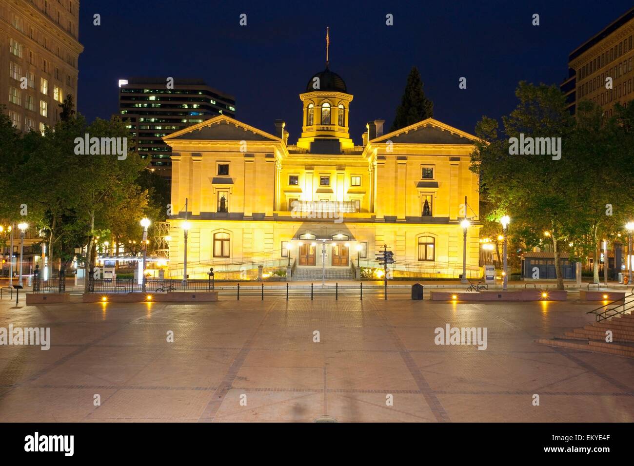Pioneer Courthouse Square; Portland, Oregon, United States Of America ...