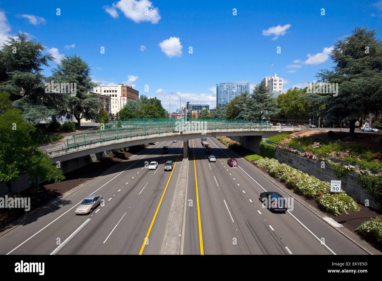 Portland city driving hi-res stock photography and images - Alamy