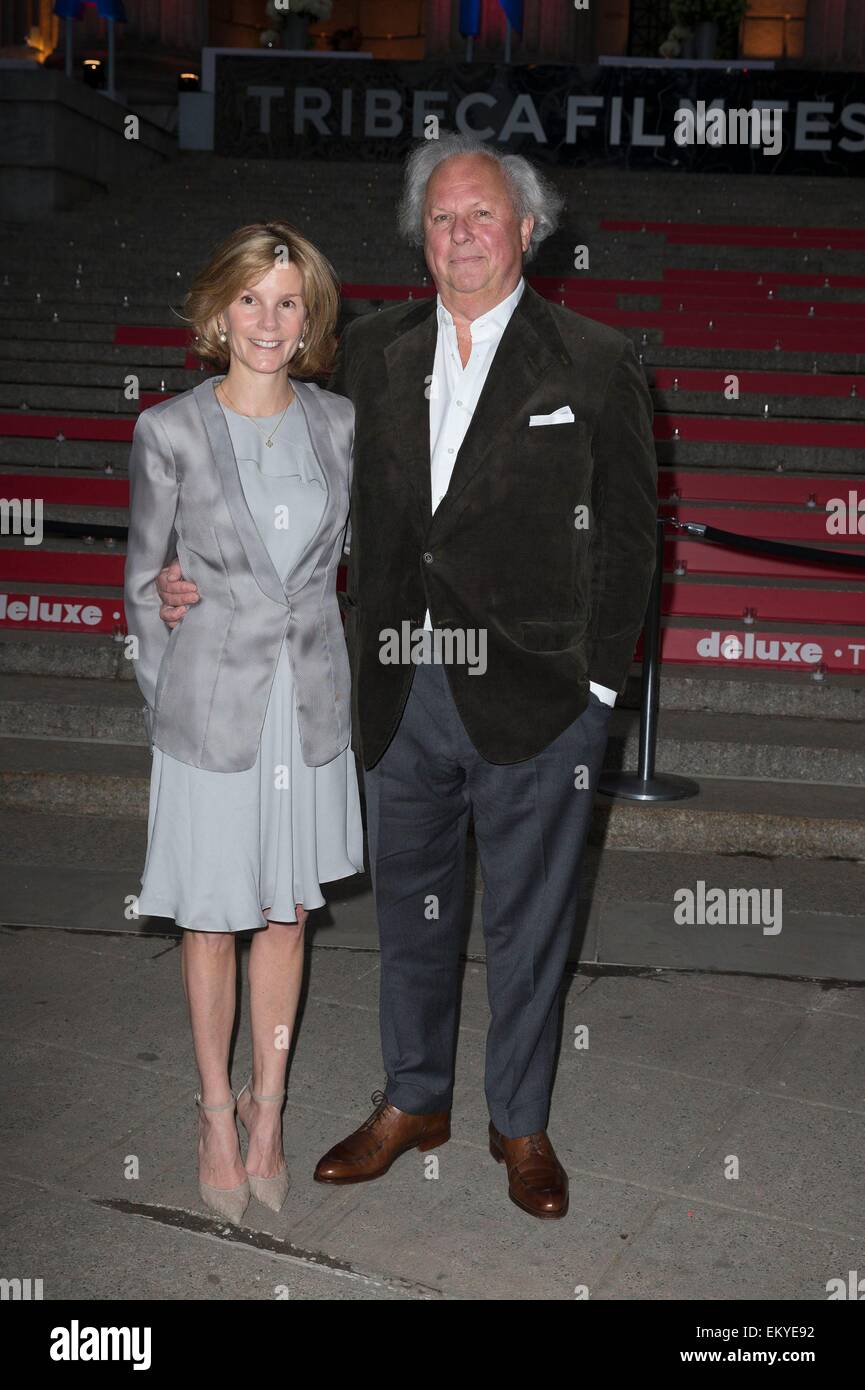 New York, NY, USA. 14th Apr, 2015. Anna Scott, Graydon Carter at ...