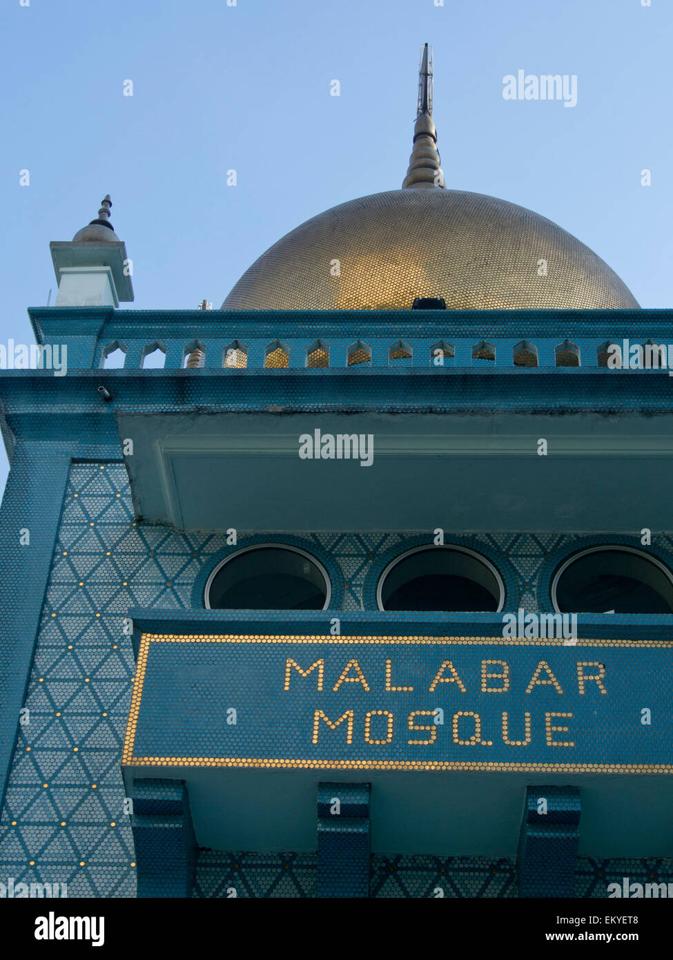 Malabar mosque, Singapore Stock Photo - Alamy